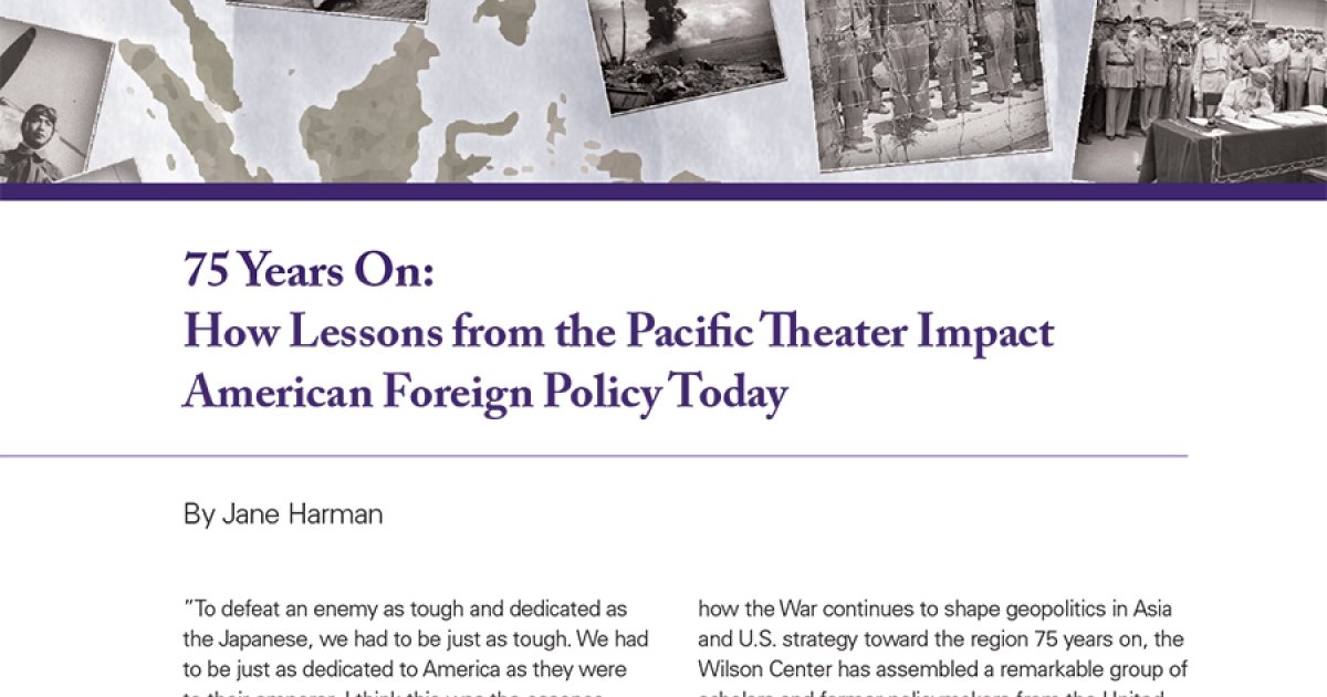 75 Years On: How Lessons from the Pacific Theater Impact American ...