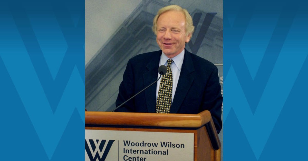 Wilson Center Mourns the Passing of Senator Joseph Lieberman | Wilson ...